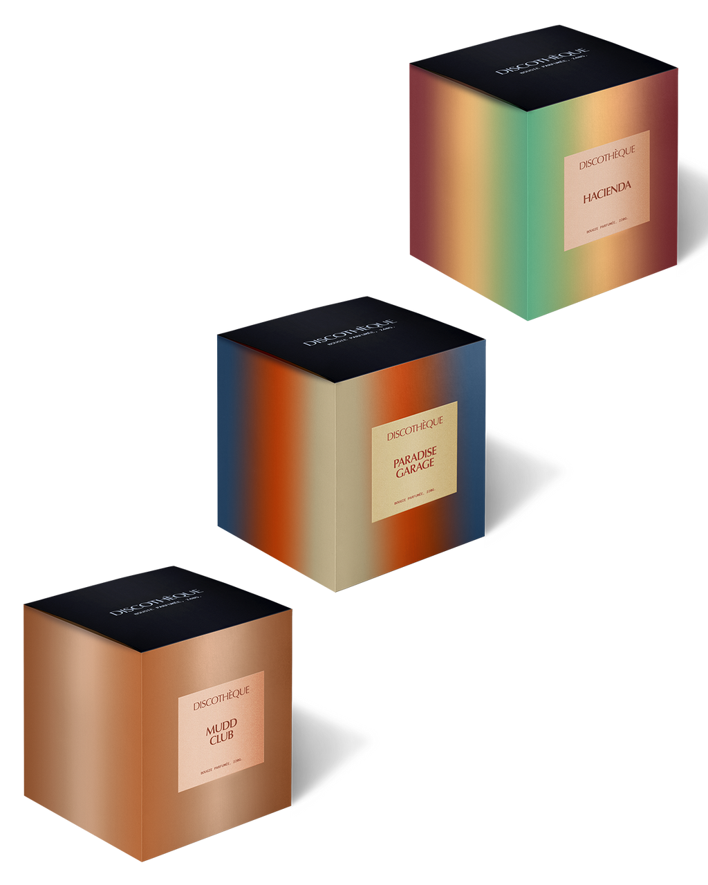 '80s TRIO — SET OF 3 — 240G CANDLES – DISCOTHÈQUE